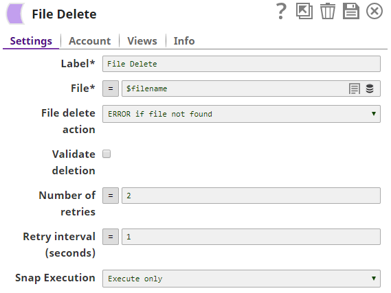 Deleting a File from Your SnapLogic Database