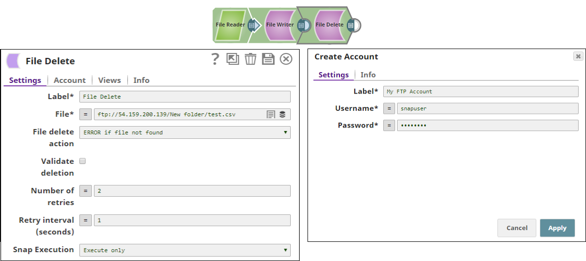 Deleting a File from Your SnapLogic Database